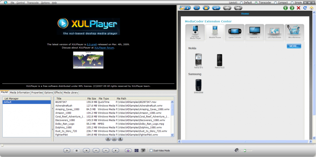 SOURCES.LIST » Tante gui per Mplayer